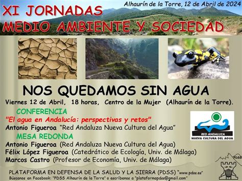 XI Jornadas De Medio Ambiente Y Sociedad Nos Quedamos Sin Agua