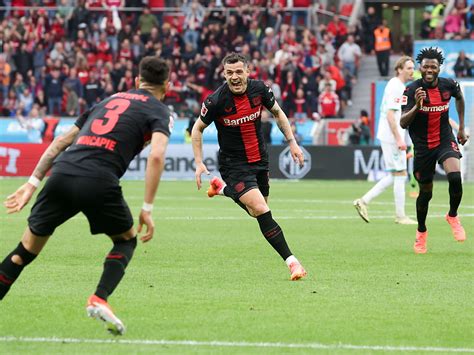 Granit Xhaka S Bayer Leverkusen Crowned Champion Breaking Latest News