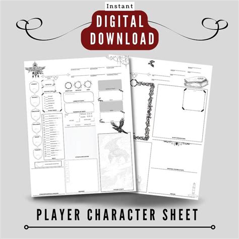 Curse Of Strahd Custom Campaign Player Character Sheet For Dungeon