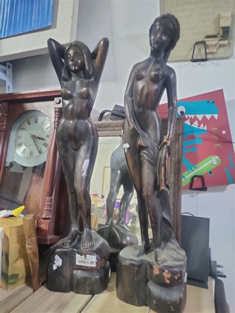 Wood Carving Naked Woman Take All 2k Hobbies Toys Memorabilia
