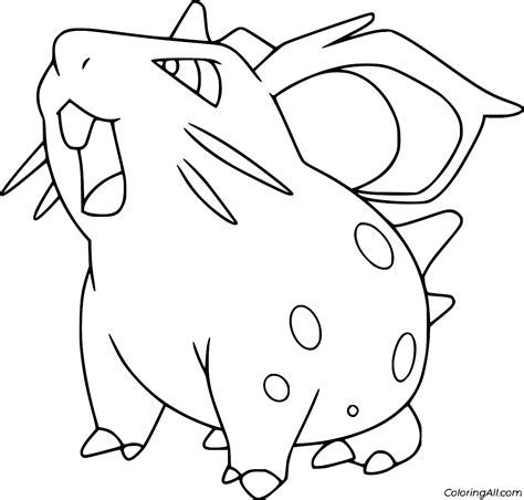 Nidoran Nidoqueen Hembra Colorear Kleurplaat Nidorino Pikachu Colouring