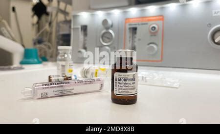 Drogas hospitalarias narcóticos fentanilo morfina medicamentos