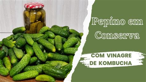 Descubra Como Fazer Pepino Em Conserva Vinagre De Kombucha YouTube