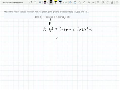 Solved Match The Vector Valued Function With Its Graph The Graphs Are