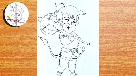 Bal Hanuman Drawing Bajarangbali Drawing Easy Bal Hanuman Drawing