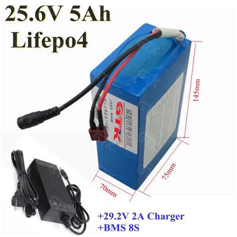 25 6V 24V 5Ah Lifepo4 Lithium Battery Pack With BMS 24V 5000mAh 3 2V