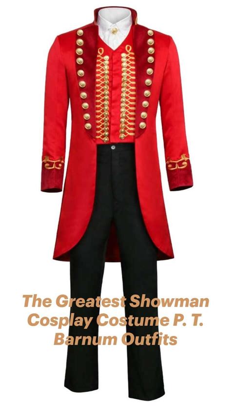 The Greatest Showman Cosplay Costume P T Barnum Outfits Hallowcos