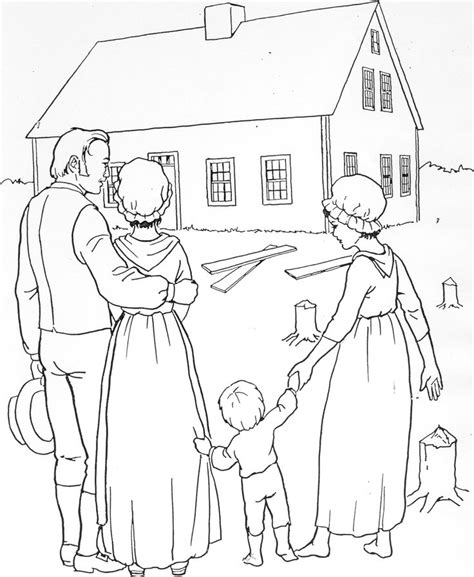 Laura Ingalls Wilder Coloring Page