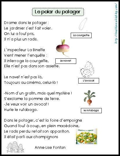 Poesie Sur Les Legumes Maternelle Mon Blog Jardinage