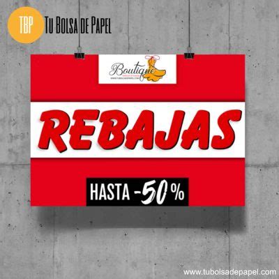Carteles Personalizados Para Rebajas Tu Bolsa De Papel