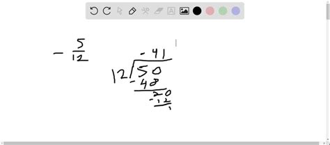 solved find decimal notation 5 12