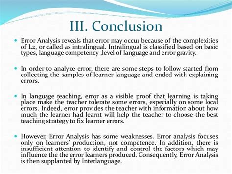 second language acquisition error analysis