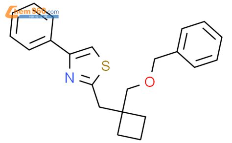 568591 43 5 THIAZOLE 4 PHENYL 2 1 PHENYLMETHOXY METHYL CYCLOBUTYL