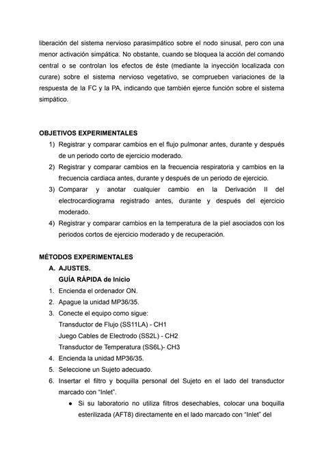 Solution Reporte De Pr Ctica Fisiolog A Del Ejercicio Aer Bico