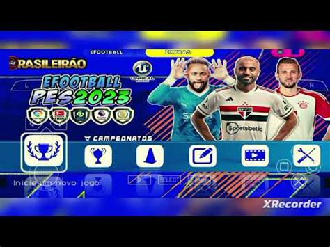 Efootball PES 2023 LITE PPSSPP C Brasileirão Europeu Câmera PS4 E
