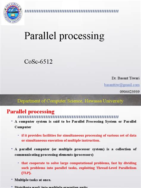 parallel processing pdf parallel computing central processing unit