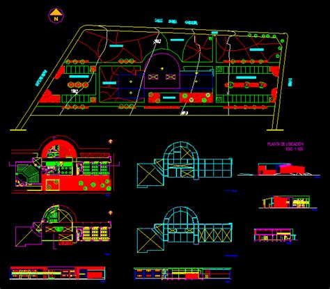 Planos De Centro Cultural En DWG AUTOCAD Centros Culturales Salas De