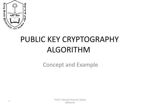 ppt public key cryptography algorithm powerpoint presentation free download id 1797341