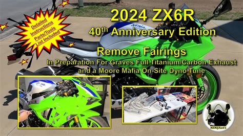 Zx R Th Anniversary Edition Disassemble Fairings Preparation For