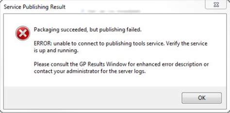 Error Packaging Succeeded But Publishing Failed ERROR Unable To