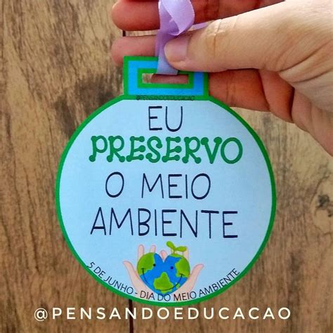 Medalha Protetor do Meio Ambiente Pensando Educação Por Leticia
