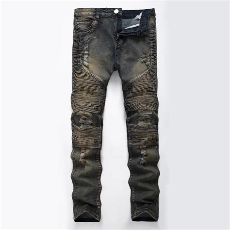 Sulee 2018 New Arrival Men Designer Black Ripped Jeans Men Casual Male