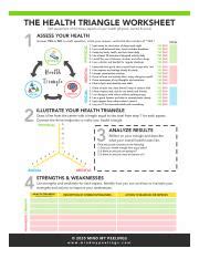 Assess Your Health Triangle Self Assessment Of Physical Course Hero
