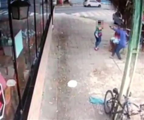 Vídeo mostra momento em que mulher é morta a tiros ao sair de