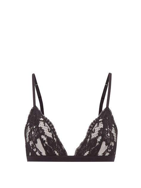 La Perla Souple Lace Triangle Bra In Black Lyst