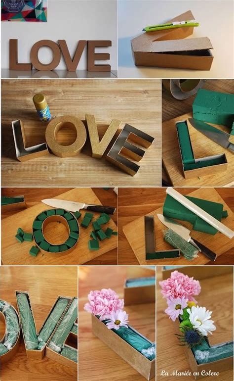 Letras 3D de papelão moldes passo a passo e ideias