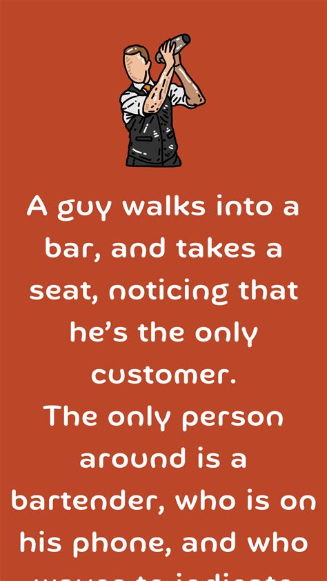 a guy walks into a bar funny long jokes