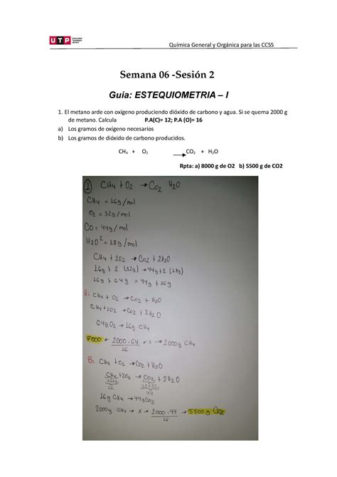 S06 S1 Quimica Desarrolado Quimica General UTP Studocu