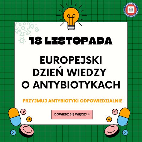 Europejski Dzień Wiedzy o Antybiotykach 2021 Powiatowa Stacja