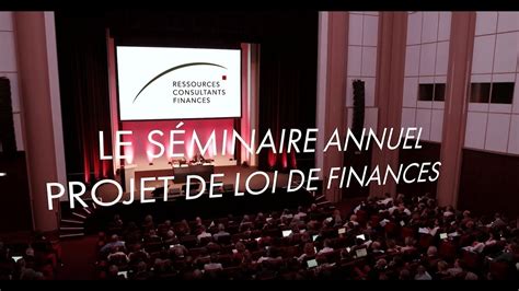 Le S Minaire Projet De Loi De Finances De Ressources Consultants