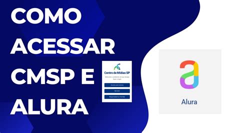 Como Acessar A Plataforma Alura CMSP YouTube