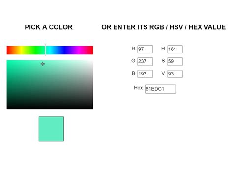 Hsv Rgb System And Custom Color Picker Converter For Construct