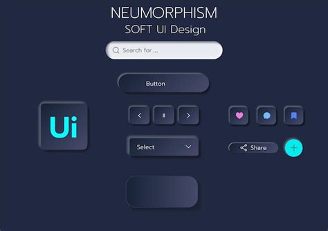 Premium Vector D Neumorphism Soft Ui Design D Buttons