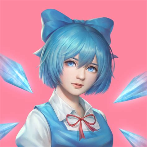 The Big Imageboard Tbib 1girl Bangs Blue Bow Blue Dress Blue Eyes Blue Hair Blue Theme Bow