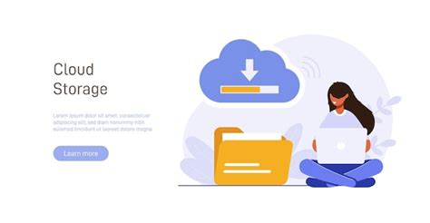 Concepto De Ilustraci N De Tecnolog A En La Nube Personas Que