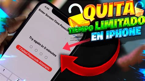 Quitar El LIMITE De TIEMPO En IPHONE El MEJOR METODO Con UN SOLO