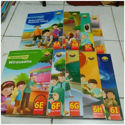 promo buku teks tematik terpadu untuk sd kelas 6a 6b 6c 6d 6e 6f 6g 6h 6i diskon 23 di seller