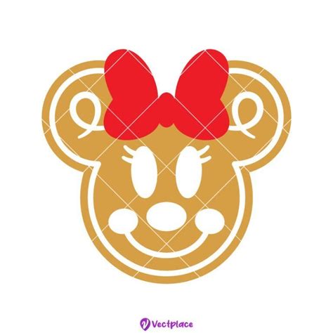 Minnie Mouse Gingerbread Svg Christmas Svg Cut File Cricut Png