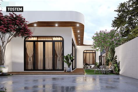 Mẫu Nhà Cấp 4 Chữ L 2 Phòng Ngủ Thiết Kế Hiện Đại Và Tiết Kiệm Diện