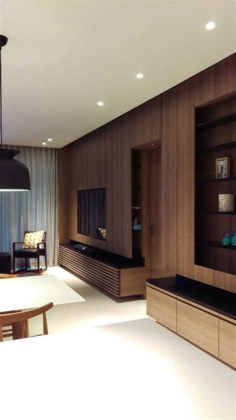 Layered Feature Wall At Blossom Residences Singapore