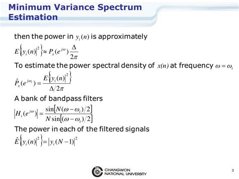 ppt 8 3 minimum variance spectrum estimation powerpoint presentation id 6393770