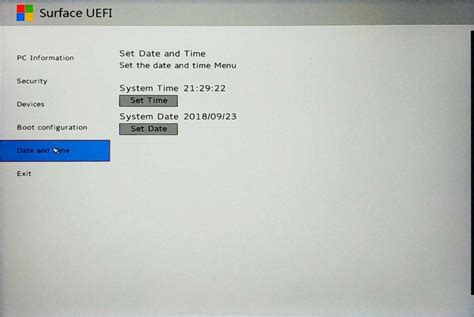 How To Configure Surface Go Uefi Bios Settings Surfacetip