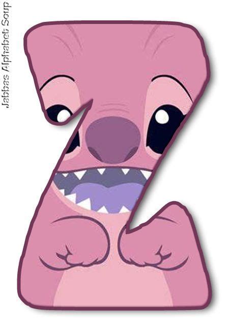 The Letter Z Is Made Up Of Pink Cartoon Characters With Big Eyes And