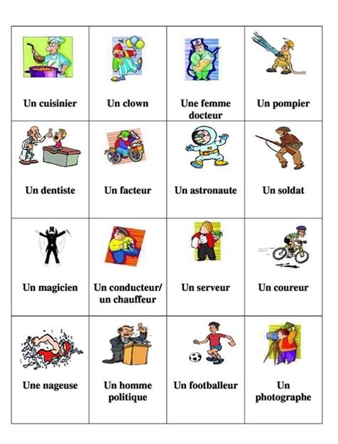 FLE En ESO Connais Tu Le Vocabulaire Des Professions