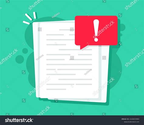 document exclamation mark file document error stock vector royalty free 2142672993 shutterstock