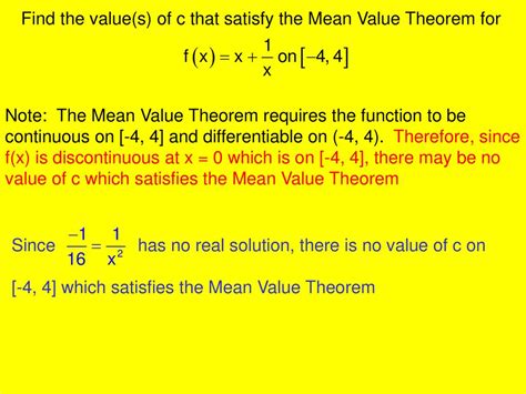 the intermediate value theorem ppt download
